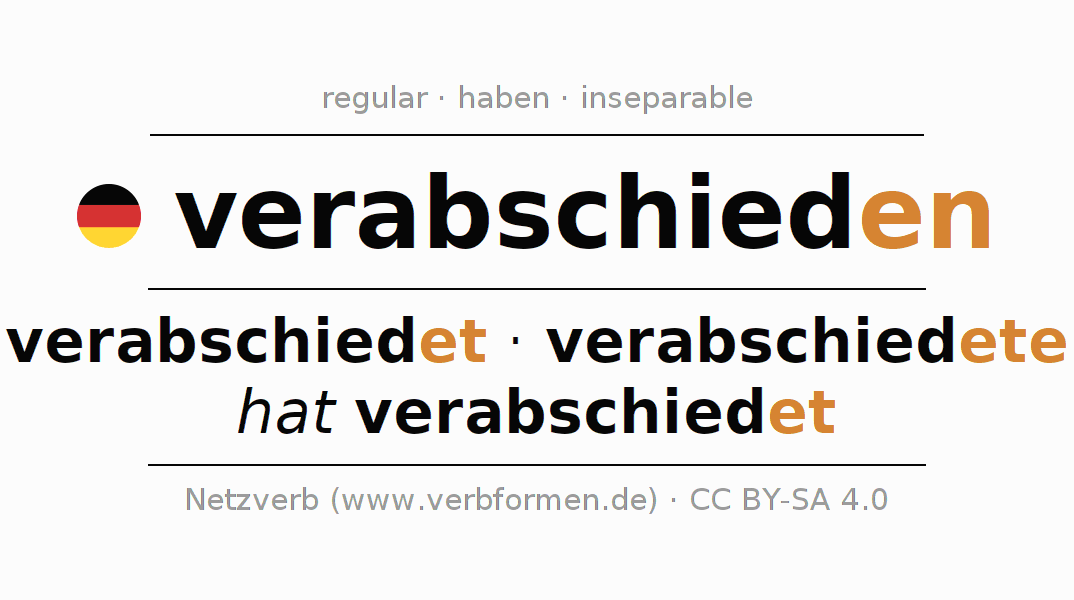 Examples German "verabschieden" - Sentences with grammar and usage ...